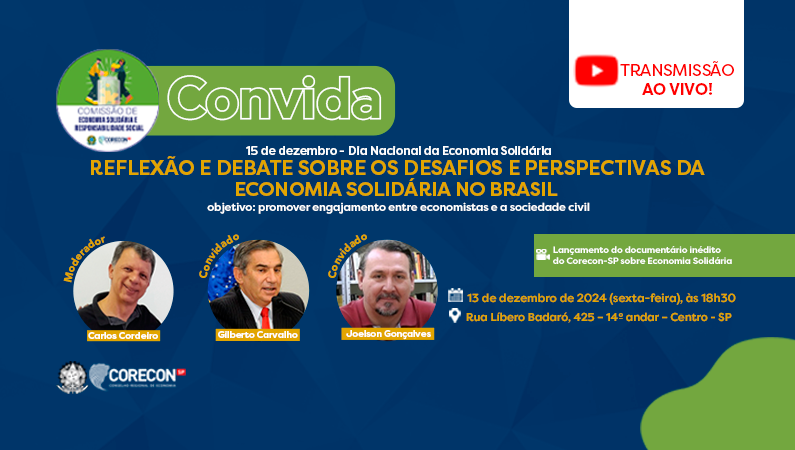 Corecon-SP celebrará o Dia Nacional da Economia Solidária com um debate ...
